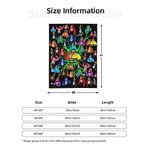 Gorilla Blanket Soft Long Arms Gorilla Throws Blanket Nap Blanket for Bedroom Dorm Party Decorations Game Merch Gift for Kids Boys 50"X40"