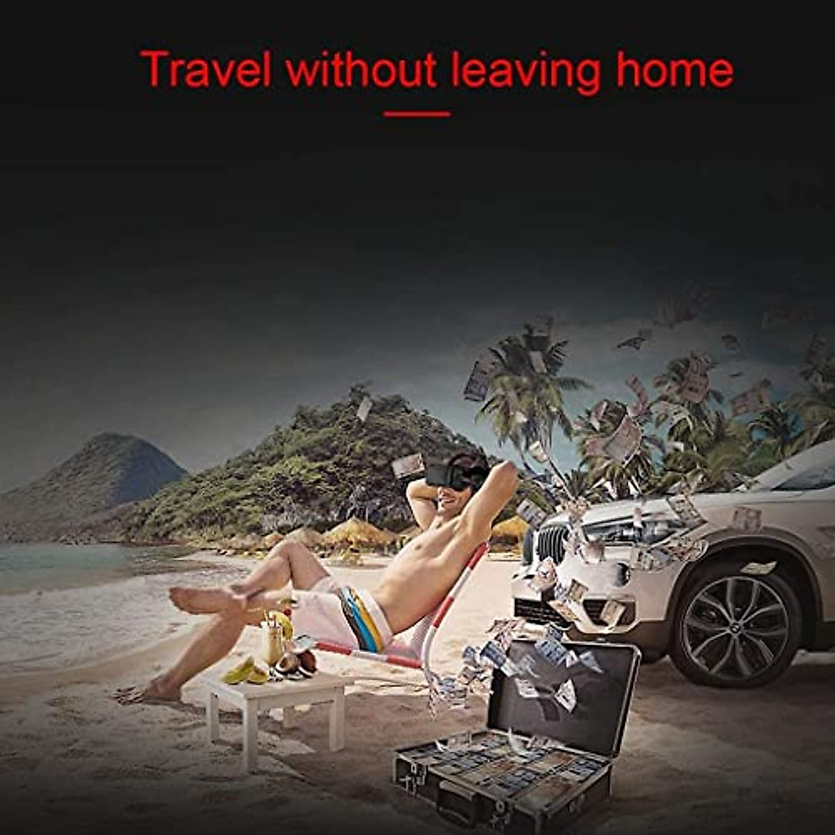 Fyue 3D Virtual Reality VR Headset, VR Glasses for Movies & Video Games IMAX, Universal Virtual Reality Goggles,Compatible for Android iOS iPhone 14 13 12 11 Pro Max Mini Samsung 4.7-6.5" Cellphone