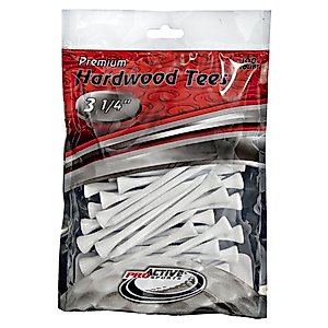 ProActive Sports Proactive Tees 3-1/4-Inch-100 Pack (White)