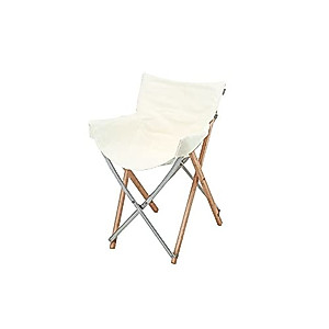 Snow Peak Take! Bamboo Chair, LV-085, Designed in Japan, Made of Canvas and Bamboo, for Indoor Outdoor Use, Lifetime Product Guarantee, White