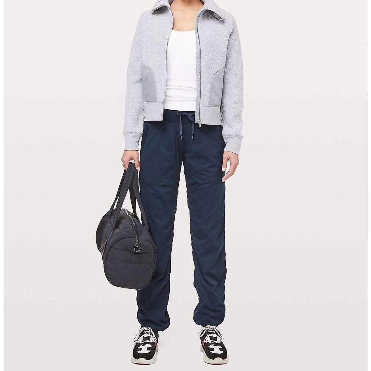 Lululemon Athletica Dance Studio Pant III Lined Sz 10 (True Navy)