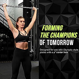 Rage Fitness Olympic Training Barbell (6FT) (15 Pound Weight) (300 LBS Capacity), Home Gym Fitness Equipment, Strength Training Workout Bar, Weight bar for Squats, Deadlift, Weightlifting, Bench Press