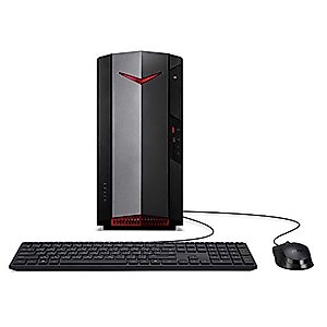 Acer Nitro 50 Gaming Desktop, 10th Gen Intel Core i5-10400F 6-Core Processor, GeForce GTX 1660 Super, 8GB DDR4, 512GB NVMe M.2 SSD, Intel WiFi 6, Keyboard and Mouse, N50-610-UR15