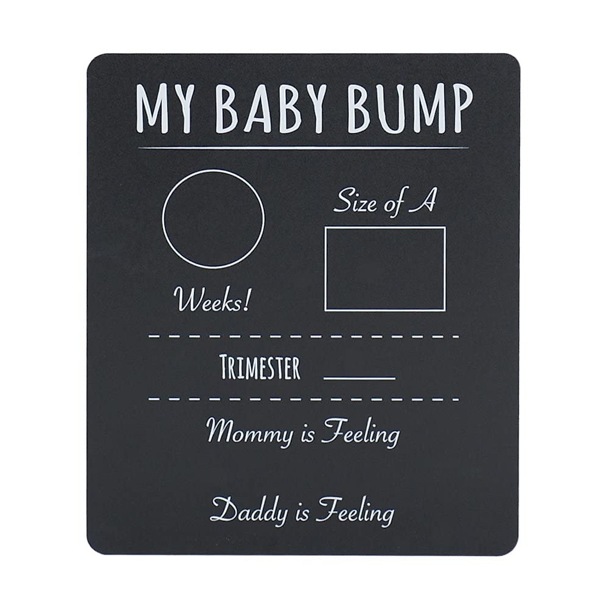 Canopy Street Pregnancy Timeline Chalkboard Sign/My Baby Bump Infant Milestone Photo Prop Board / 10" x 12" Baby Shower Sign