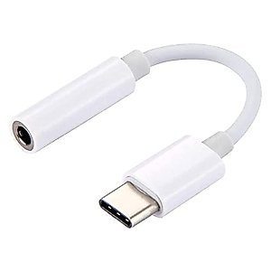 MMOBIEL USB C to 3.5mm Audio Jack Headphone Adapter Compatible with iPad Pro / Air - Samsung Galaxy S22 S21 S20 FE Ultra - Note 20 10 - Google Pixel 6 5 4 - White