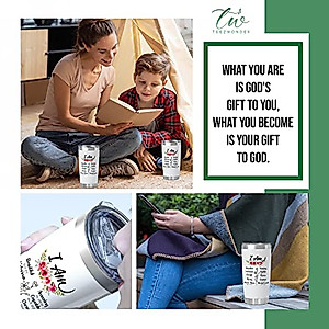 Birthday Gifts For Women, Christian Gifts For Mom, Wife, Couple, Encouragement, Spiritual Gifts For Women, Unique Christian Tumbler, Religious Gifts Idea, Jesus 20 Oz Stainless Steel Tumbler