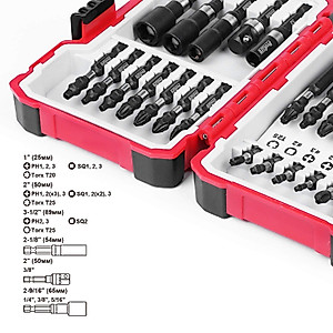 Protorq Impact Driving Accessory Set, 26-Piece,Industrial Strength, 1/4" Hex Shank