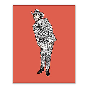 Blue River Post Malone Wall Art Decor Prints - Set Of 6 (8x10) Inch Poster Photos