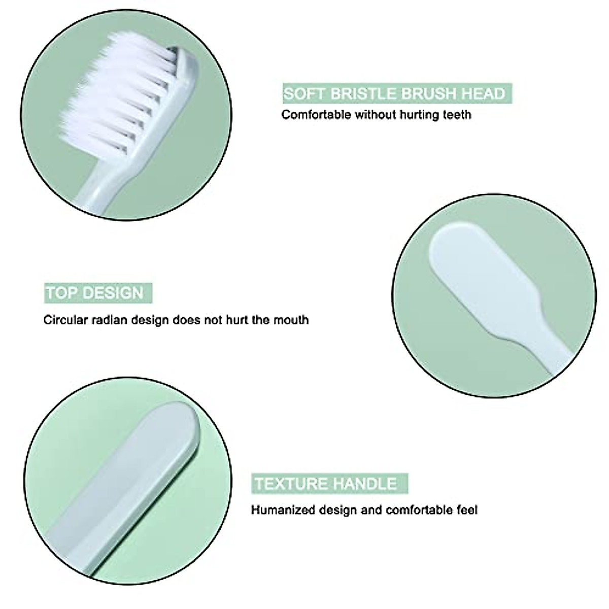 HiTuYi Manual Disposable Toothbrush Hotel Toothbrush Soft Bristle Travel with Toothpaste Individually Wrapped Paper Box 30pcs per Case