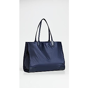 Tory Burch Women's Ella Tote, Tory Navy, Blue, One Size