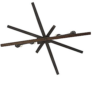 Home Decorators Collection Palermo Grove Collection 5-Light Black Gilded Iron Linear Chandelier