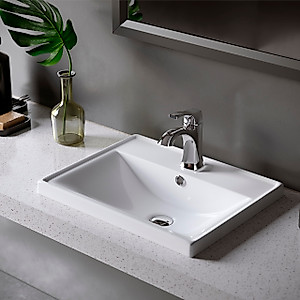 Karran Randburg KBF520 Single-Handle Single Hole Basin Bathroom Faucet with Matching Pop-up Drain in Chrome