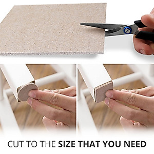 Felt Furniture Pads X-PROTECTOR 10 PCS - Premium 8” x 6” x 1/5” Heavy Duty Beige Felt Sheets! Cut Large Furniture Pads to The Size You Need - The Best Felt Floor Protectors for Any Hard Floor!