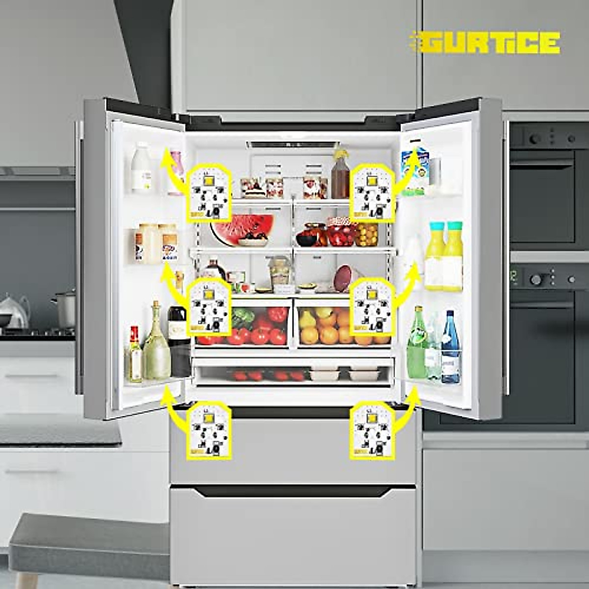 Gurtice New Upgraded 5 Pack WR55X11132 WR55X25754 LED Light for GE Refrigerator Replace WR55X30602 WR55X26486 PS4704284 3033142 EAP12172918 AP6261806