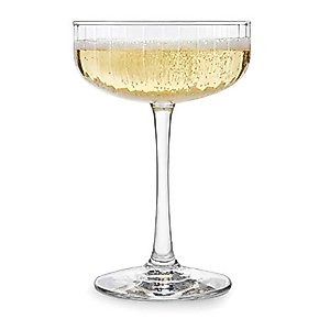 Libbey Paneled Coupe Cocktail Glasses, 8.5-ounce, Set of 4