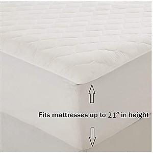Beautyrest 100% Cotton Heated Mattress Pad - Bed Warmer with 20 Heat Settings Controller, Auto Shut Off Timer, Deep All Around Elastic Pocket, UL Certified, Machine Washable, White King