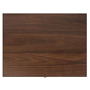 Safavieh Couture Home Collection Adelyn 2-Drawer Nightstand, Walnut/Gold