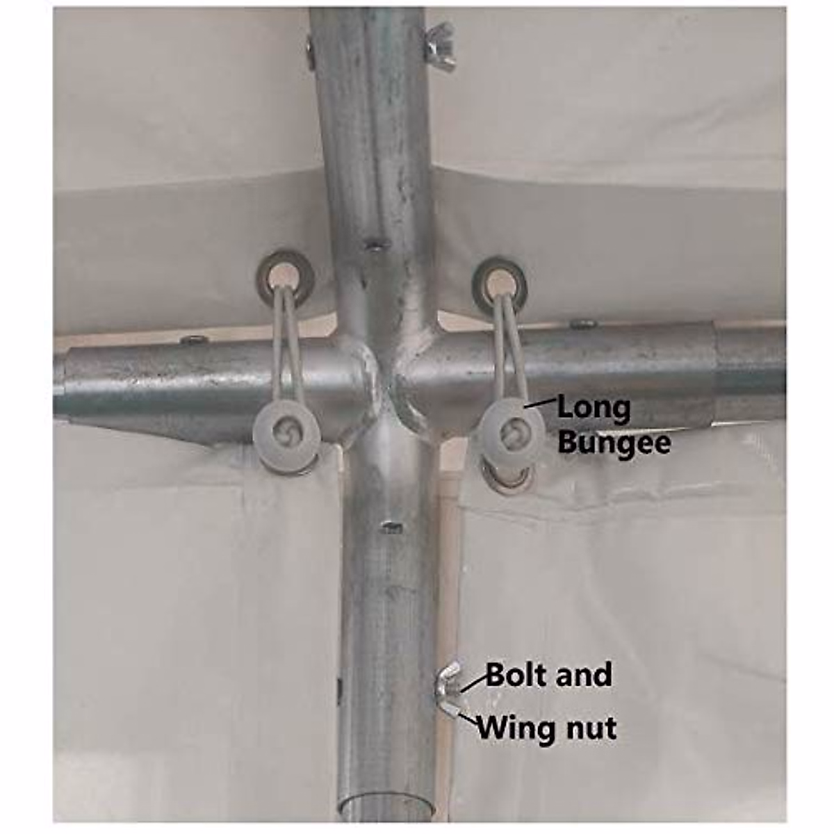 40'x20' PE Party Tent White - Heavy Duty Wedding Canopy Carport Shelter - with Storage Bags - by DELTA Canopies