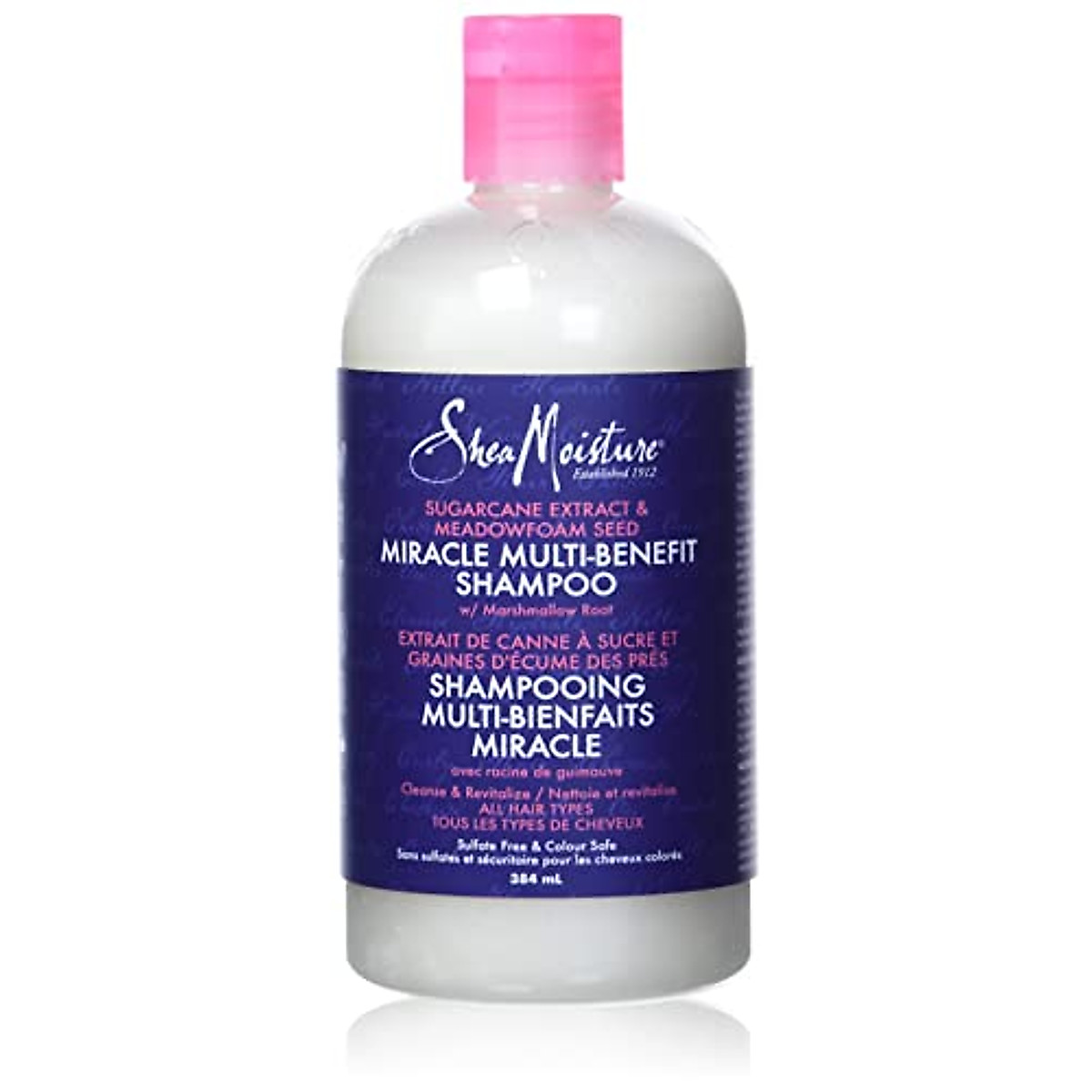 SheaMoisture Silicone Free Shampoo for Dry Hair Sugarcane Extract and Meadowfoam Paraben Free Shampoo 13 oz