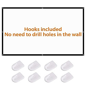 Goiaey Projection Screen Portable for Home Theater Outdoor Indoor Foldable Projector Movies Screens