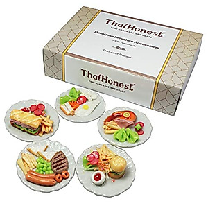 5 Mix Dollhouse Miniatures Food,Tiny Food,Dollhouse Miniatures