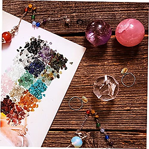 1 Box Natural Gravel Bracelets Kit Beads Round Beads Gemstone Beads Irregular Beads Natural Stone Stone Accessories Bracelets Beads