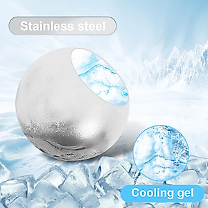 EooCoo Whiskey Stones Gift Set with 2 Pcs Stones and Box, Stocking Stuffers for Him, Reusable Ice Ball for Drinking, Christmas Gift for Men Whiskey Lovers, Bourbon, Cognac, Scotch, Gin, Wine Beverage