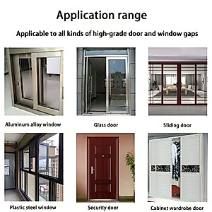 33 Ft Gray Self-Adhesive Soundproofing Weather Stripping for Doors and Windows, 0.35" Wide x 0.2" Thick