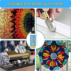 Glass Cutting Oil with Precision Application Top, Suitable for an Array of Glass Cutter and Glass Cutting Tools, 4 oz Premium Glass Cutting Oil for Glass Cutters/Tiles/Mirrors/Mosaic - by Camdios