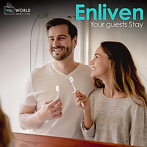 World Amenities - Bulk Disposable Dental Kit Bundle with Toothbrush and Toothpaste | 288 Count | Individually Wrapped - Travel Size Toiletries, Guest Hotel Amenities