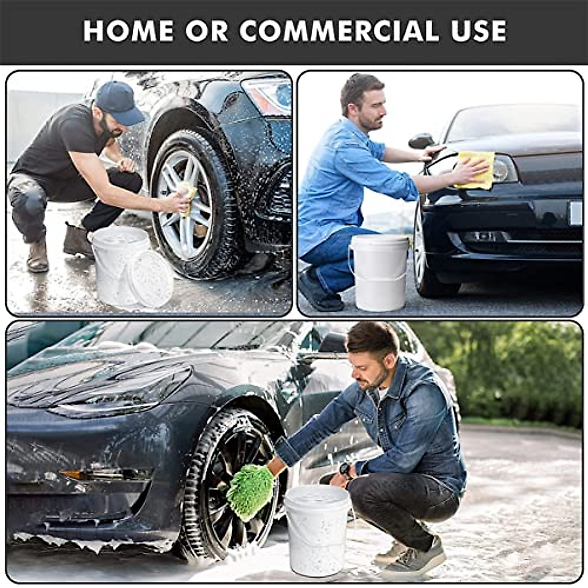 DOITOOL Water All Toy Food Tub Heavy Lid Pigment Cream Thickened Empty Storage Seal Plastic Treasure Duty Sealed Fodder Oil with Container Portable Buckets Handle Paint for Grade L Vegetable Bucket