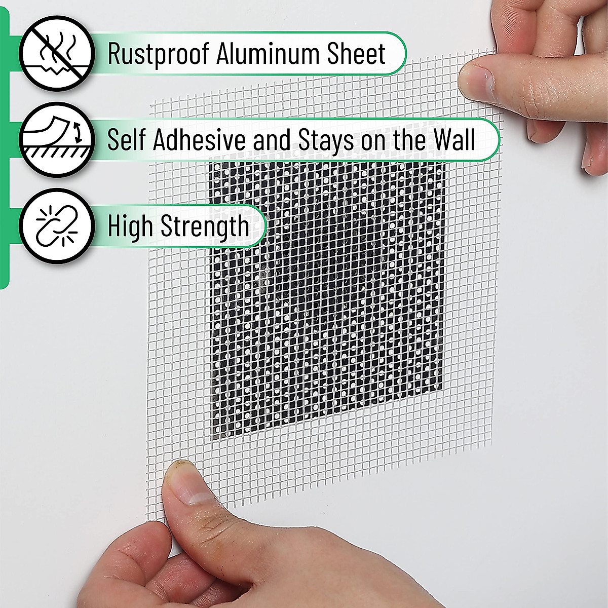 Bates Choice - Drywall Repair Kit, 16pcs, Dry Wall Patch Kits, Wall Repair Patch Kit, Wall Patch Repair Kit, Drywall Hole Patch, Drywall Patch Kit, Wall Hole Repair Kit, Drywall Patch Hole