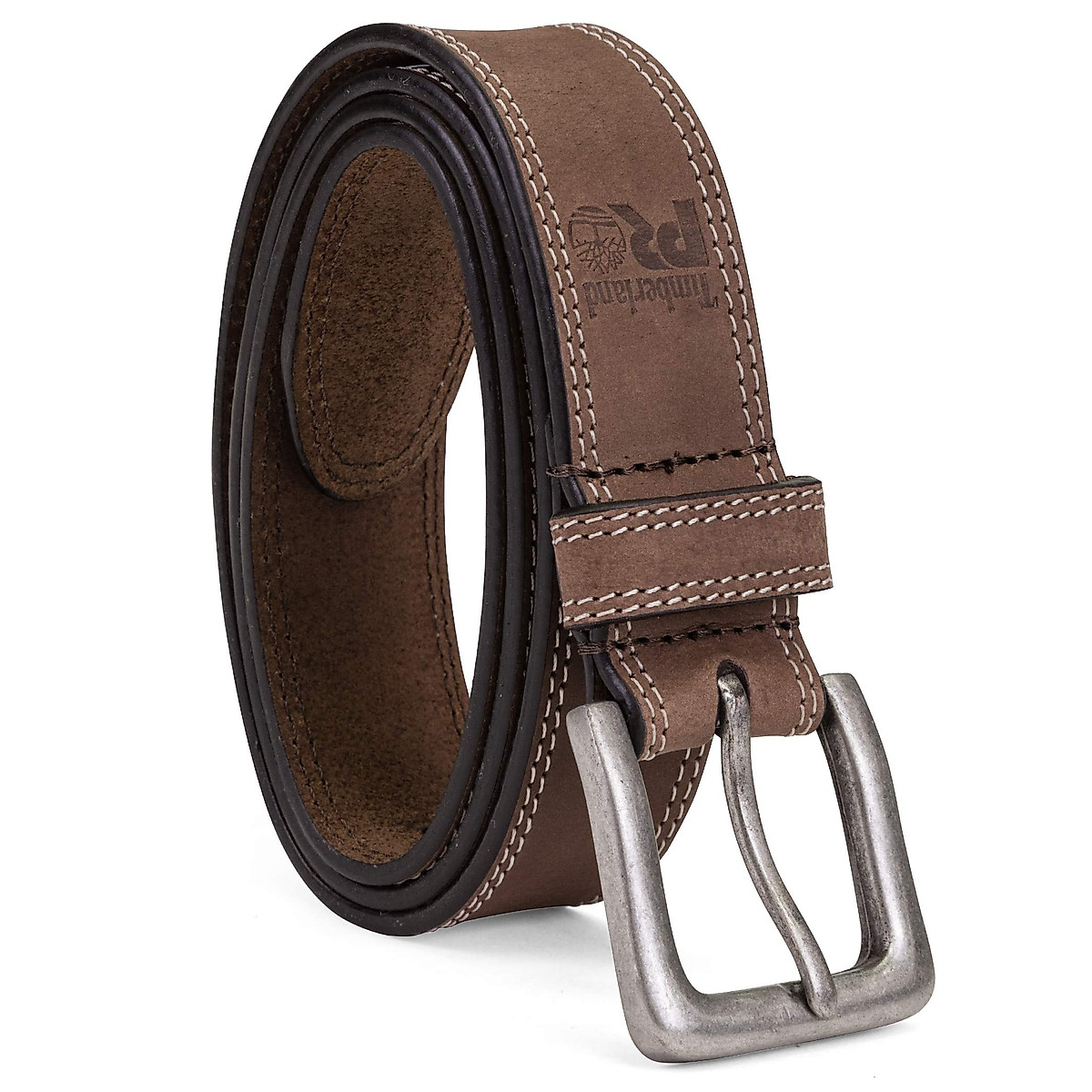 Timberland PRO Men's 38mm Boot Leather Belt, Brown, 38