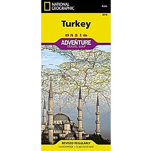 Türkiye (Turkey) Map (National Geographic Adventure Map, 3018)
