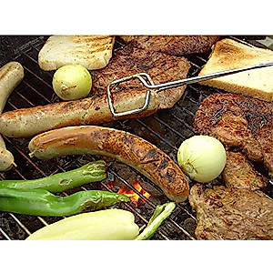 Stainless Steel Kitchen Tongs, Hiash 16 Inch Extra Long Scissor Tongs with Comfortable Handle for Barbecue Grilling