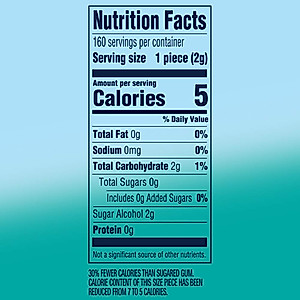 Extra Refreshers, Polar Ice Chewing Gum, 40 Count,Pack of 4