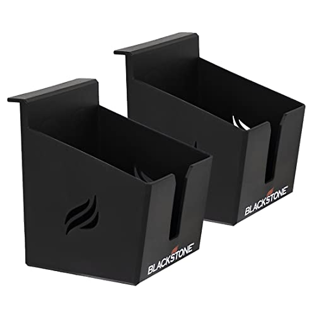 Blackstone 5396 Magnetic Beverage (2 Piece) Squeeze Holder for Grill, Griddle Accessories, Storage for BBQ Bottles, Seasonings, Portable, Easy to Install, Black