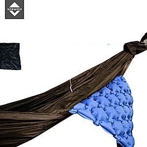 onewind Ultralight Camping Hammock, 11ft Double Layer Hammock Portable Lightweight Large Hammock with Tree Straps for Winter Camping, Backpacking and Hiking, OD Green