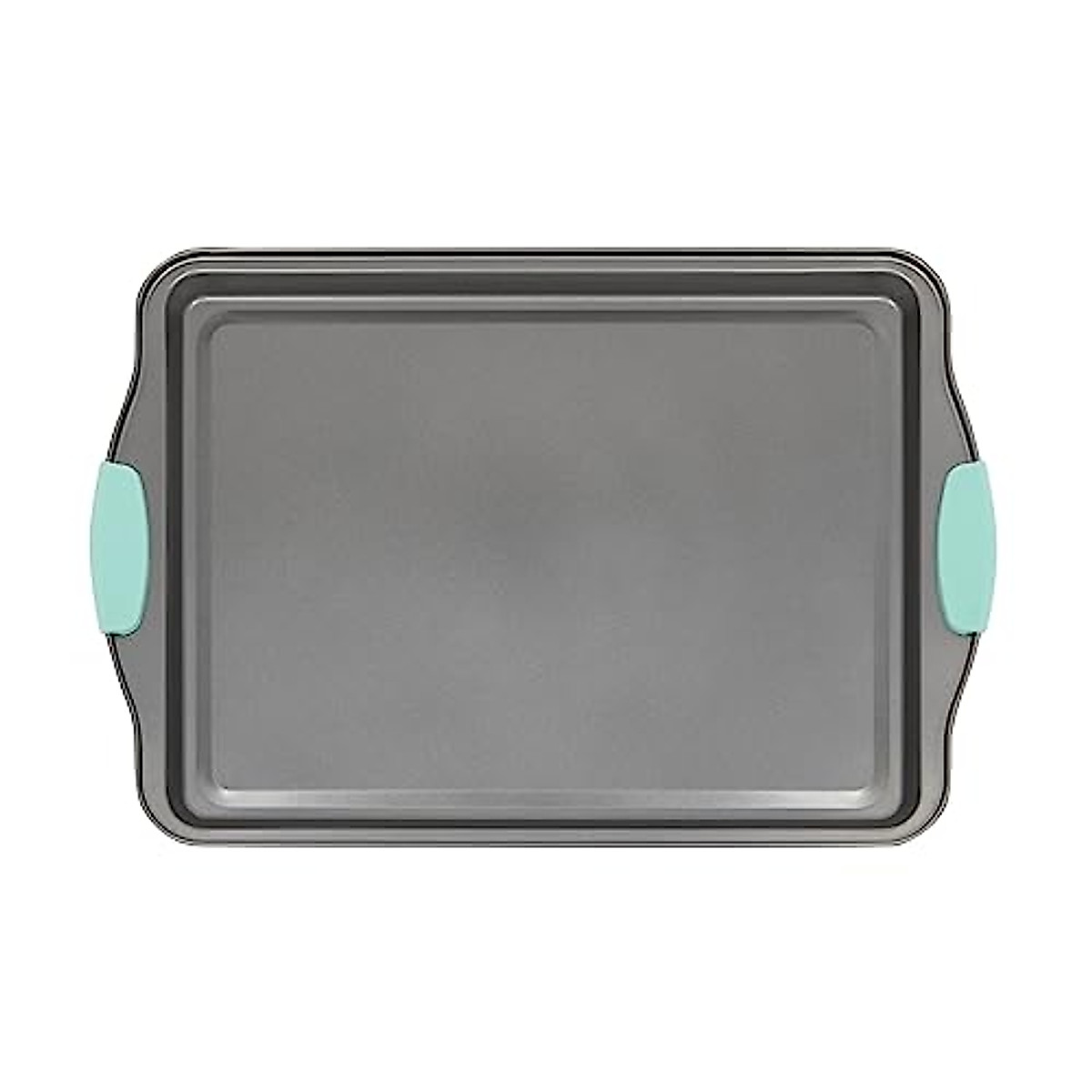 Set of 3 Nonstick Cookie Sheets for Baking, Bakeware Pans with Silicone Rubber Handles, 10x14 inches