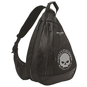 Harley-Davidson Skull Sling Backpack BP1957S-GRYBLK