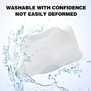 MIETA Cervical Memory Foam Pillow, Neck Pillows for Pain Relief Sleeping, Ergonomic Orthopedic Sleeping Neck Contoured Support Pillow for Side,Back, Stomach Sleepers…