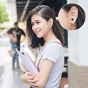 Hicarer 12 Pairs Space Earrings Astronaut Stud Earrings Planet Earrings Dangle Moon Star Asymmetrical Drop Earrings Jewelry for Women