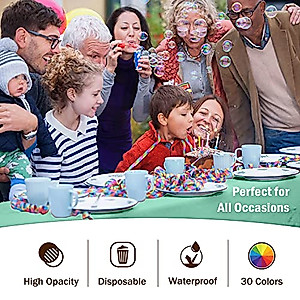 Exquisite 6-Pack Premium Plastic Tablecloth 54in. x 108in. Rectangle Plastic Table cover - Mint