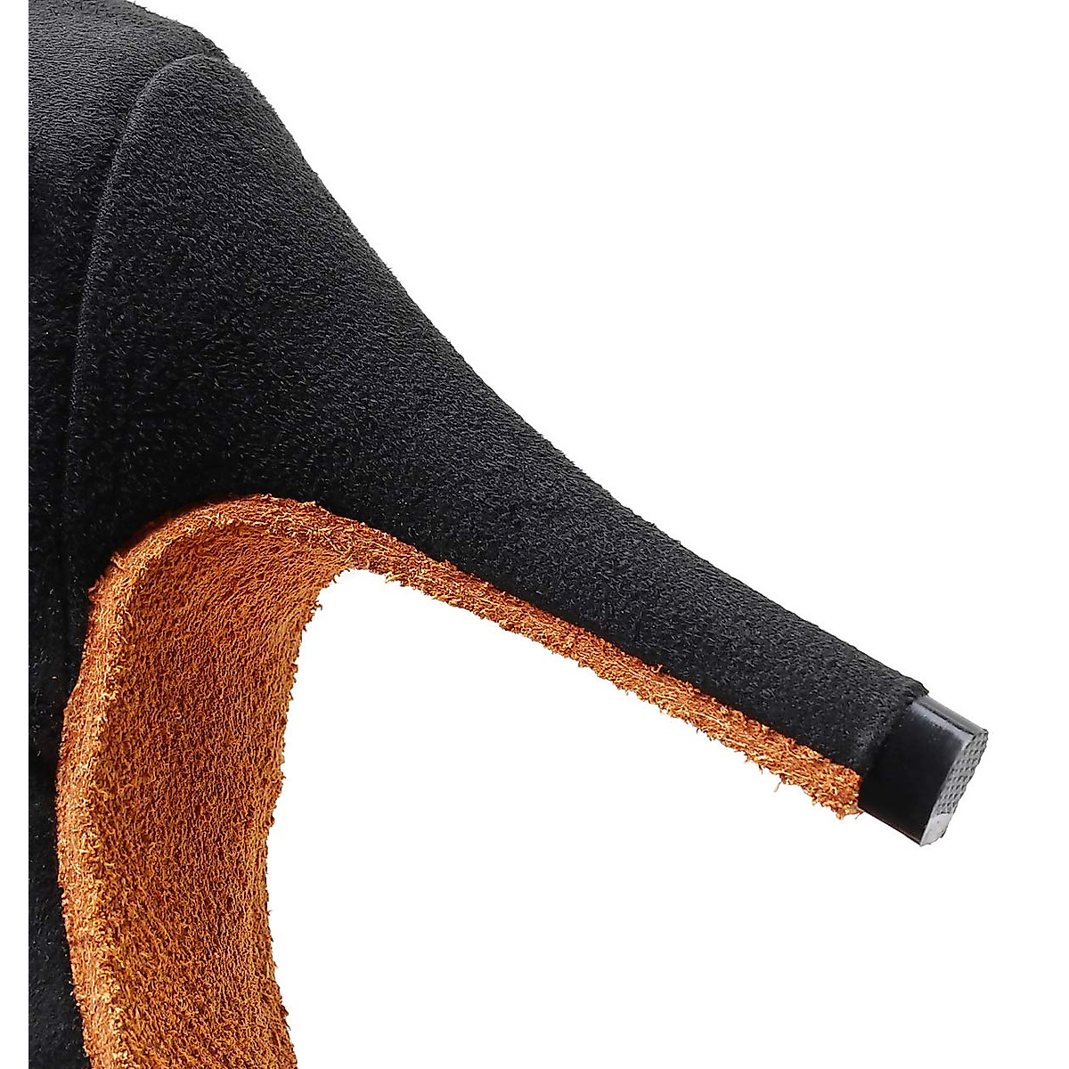 Goettin Women's Professional Latin Dance Shoes Satin Salsa Ballroom Wedding Dancing 3.3 inch Heel Height (US6.5) Black