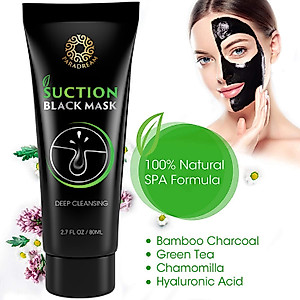 Blackhead Remover Mask, 80ML Purifying Peel Off Mask Remover Mask, Charcoal Face Mask for Deep Cleansing Blackheads