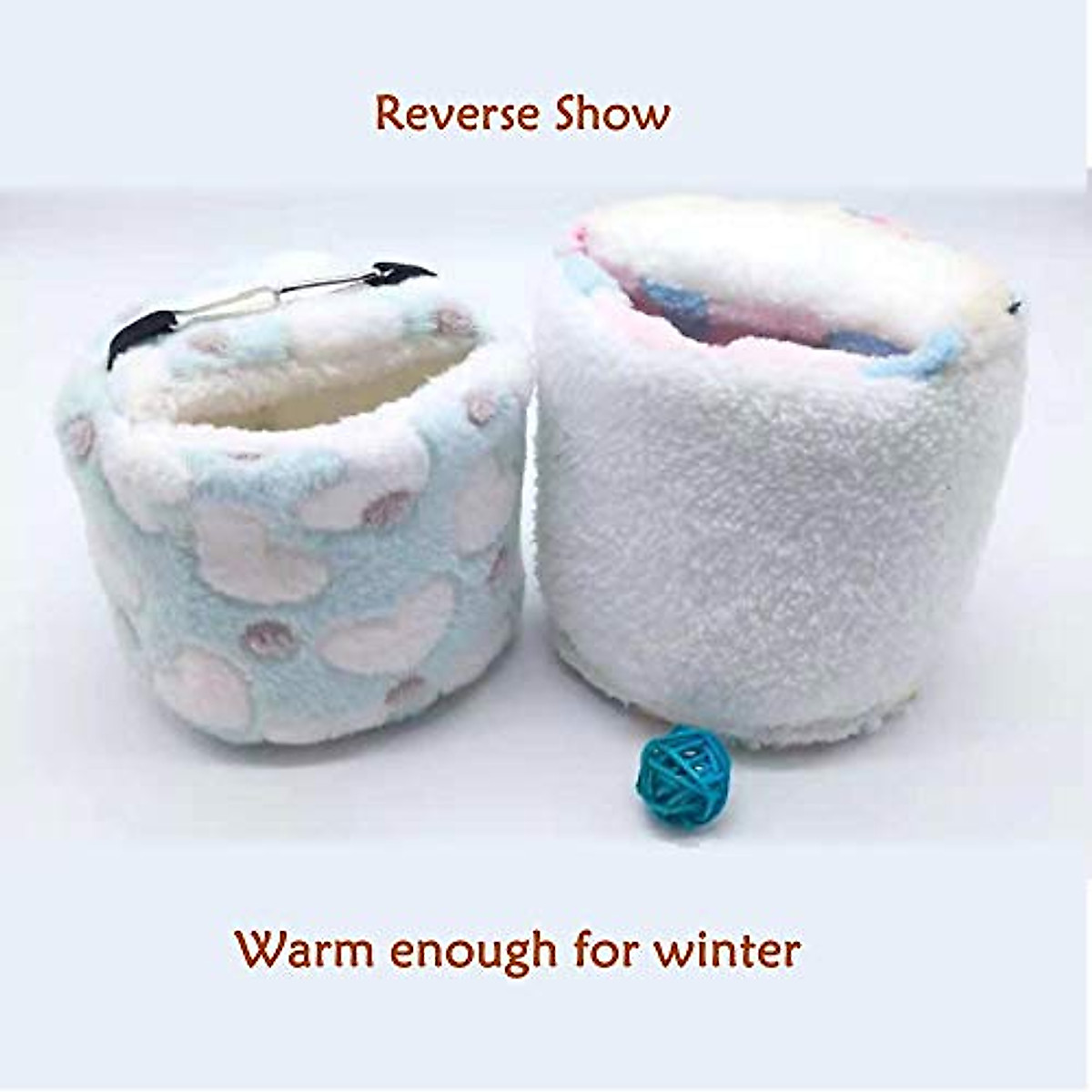 Oncpcare Winter Warm Hamster Bed Playing Soft Hamster Hammock Sleeping Cute Small Animals Nest Hanging Home Resting for Young Guinea Pig Degu Drawl Hedgehog