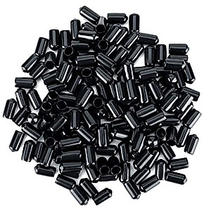 150 Pack Liquor Bottle Covers, Bottle Caps, Spout Covers, Spot Pourers- Black