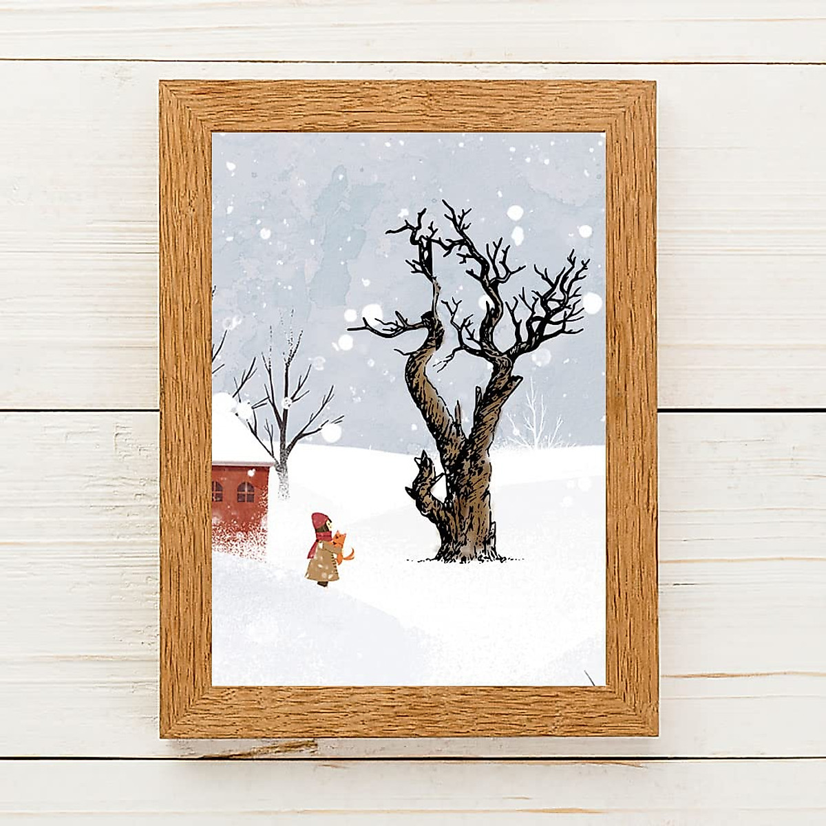 Hying Christmas Background Clear Stamp for Card Making, Tree Branch Transparent Rubber Stamp for Bullet Journal DIY Scrapbook Decoration