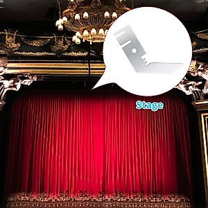 ZhouDaShu Double Crossbar Valance Hanger for Drape Backdrop Stand,Crossbar Hangers for Commercial Pipe and Drape Backdrop Kit,3'' Wedding Hanger Parties Decoration Backdrop Stand Hooks(4 PCS)