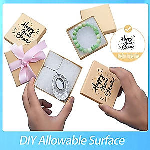 20 Pack Cotton Filled Small Jewelry Gift Boxes ,3.5x3.5x1" Cardboard Jewelry Boxes Bulk For Small Business, Small Gift Boxes with Lids For Jewelry Packaging .Square Bracelet Necklace Ring Box